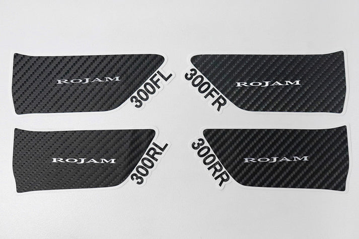 【ランドクルーザー 300】ROJAM カーボンデカール インナードアハンドルプロテクター 4点セット – ROJAM ストア